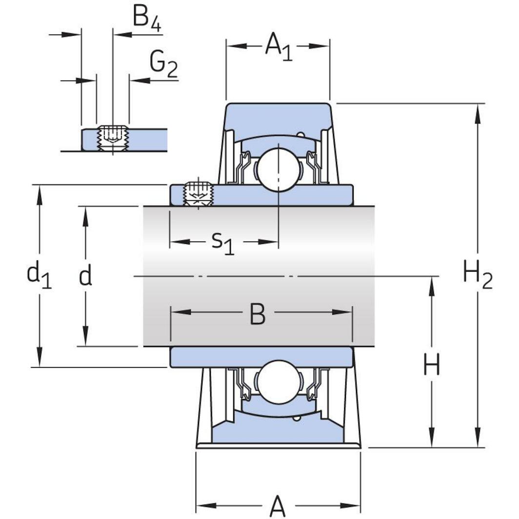 SKF SY 60 TF/VA228 unité de roulement à billes 60 mm | Klium