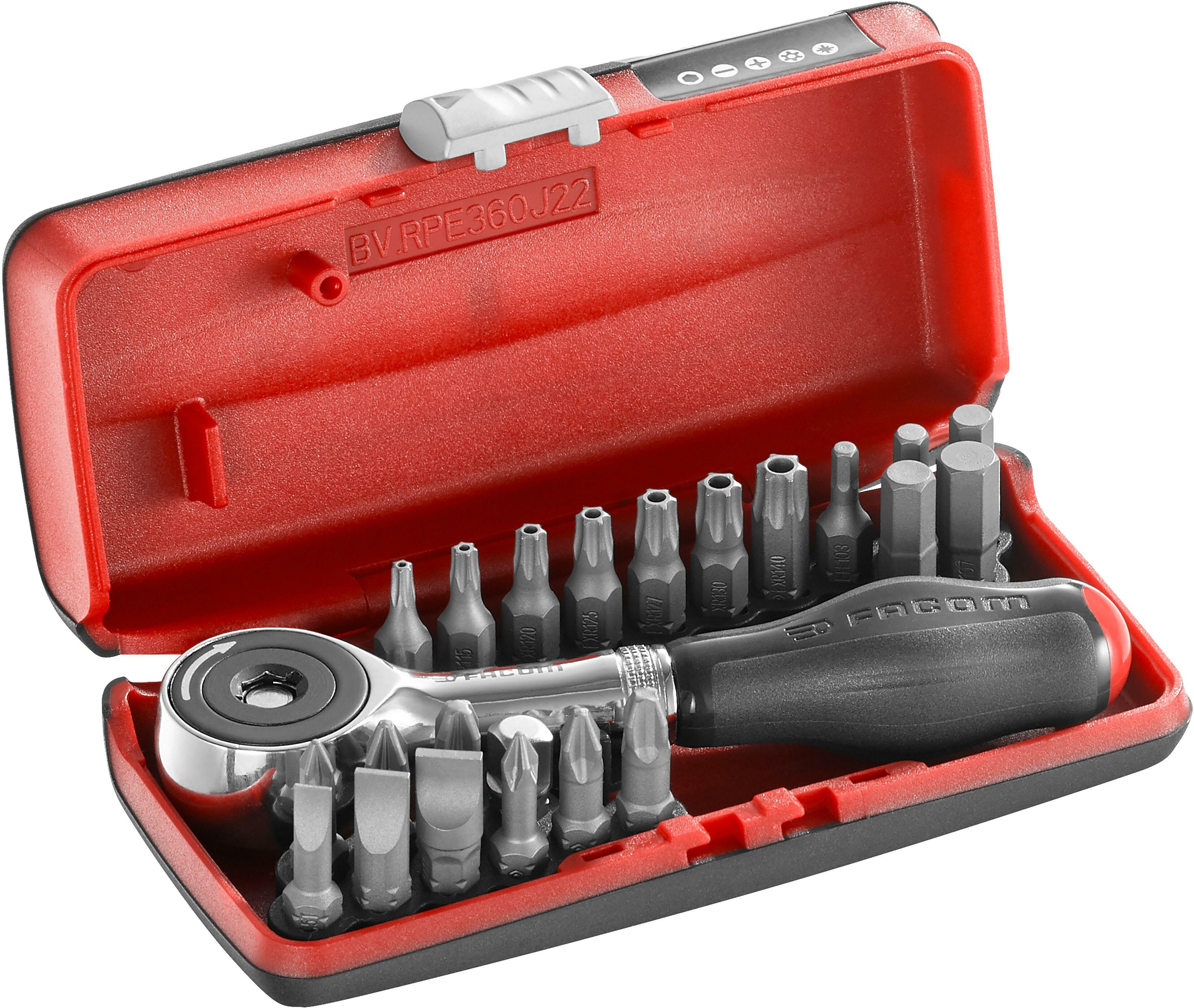 FACOM R.PE360J22PB bit set 1/4" 22-piece | Klium