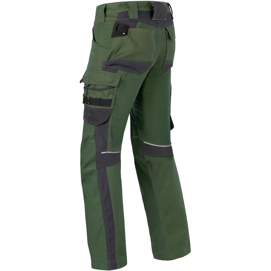 HAVEP 80231 Attitude work trousers (eyj - forestry green/charcoal grey ...