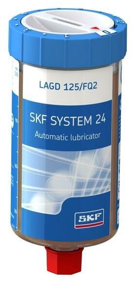 SKF LAGD 125/FQ2 gas-powered automatic single-point lubrication system with LGFQ bearing grease ...