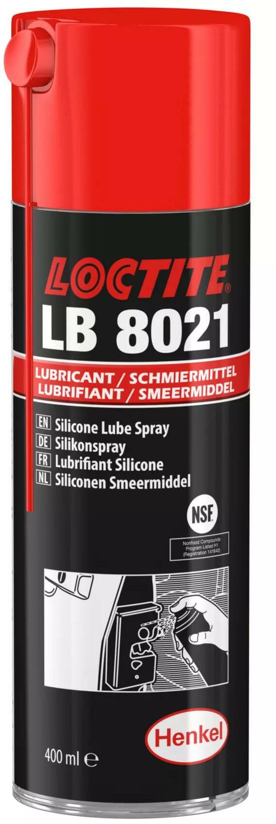 LOCTITE LB 8021 siliconen smeermiddel (400ml spuitbus) - 2101262 | Klium