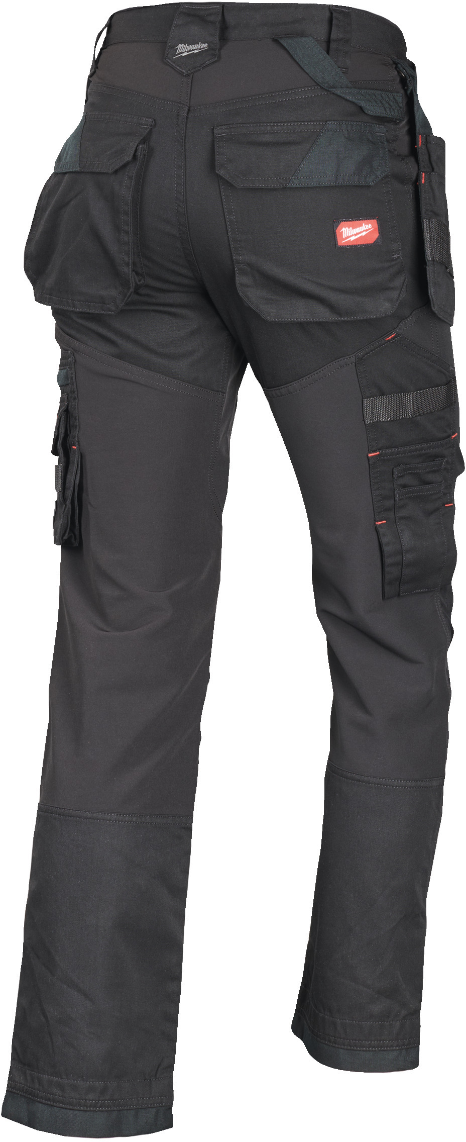 MILWAUKEE FREEFLEX stretch work trousers with holster pockets (black) - 4932498190 Trouser size ...