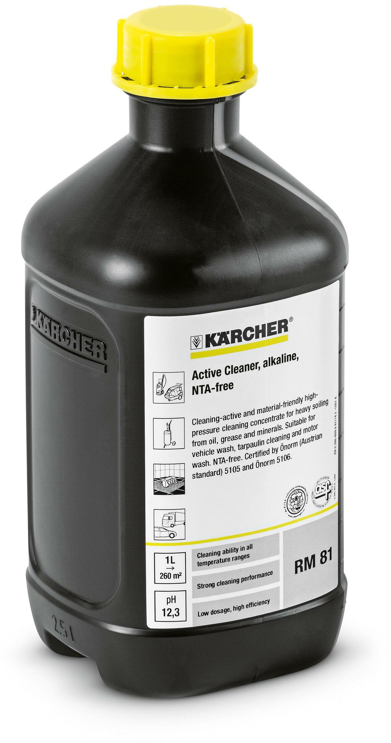 KARCHER PROFESSIONAL RM 81 Nettoyant actif alcalin sans NTA (2,5 l ...