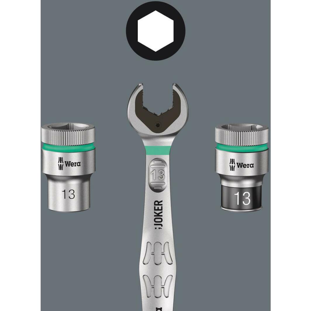 WERA 6000 Joker clé à douille et à anneau, 17 x 224 mm - 05073277001 ...