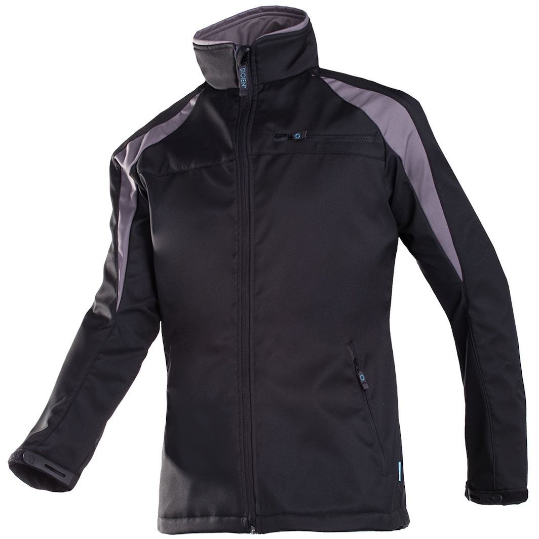 SIOEN PIEMONTE 9834 softshell jas (zwart/grijs) Kledingmaat 3XL | Klium