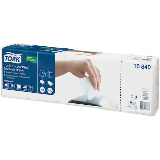 TORK 10840 Xpressnap dispenserservet 21,6x33cm 1-laags 1/4-vouw wit (5x ...
