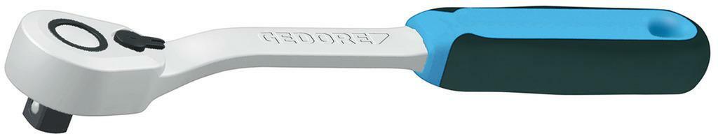 GEDORE 1993 U-20 G omschakelbare ratel 1/2", doorgezette steel ...