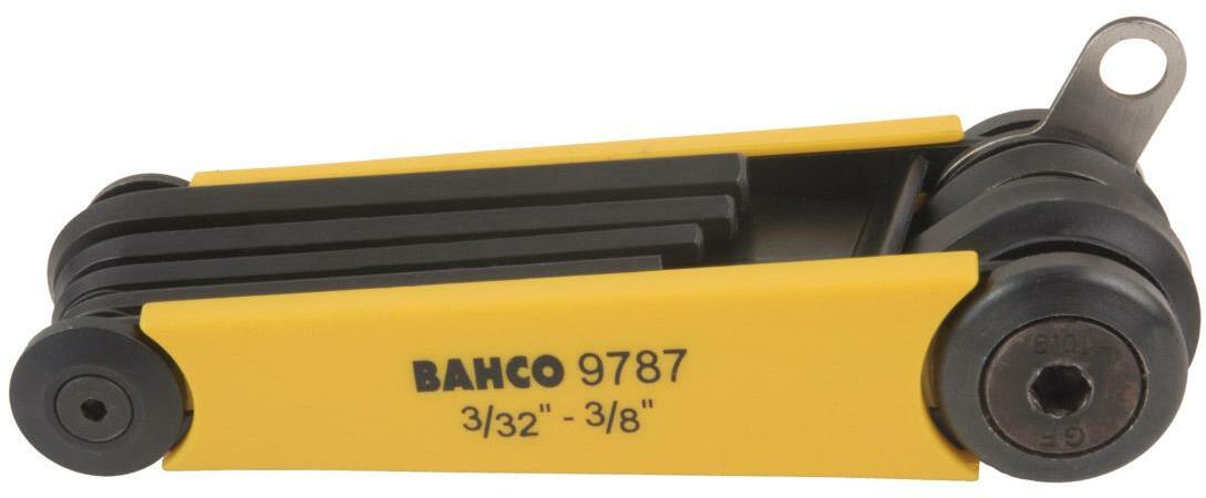 BAHCO TAHBE-9787 stiftsleutelset meet oogplaatje zeskant gefosfateerd ...