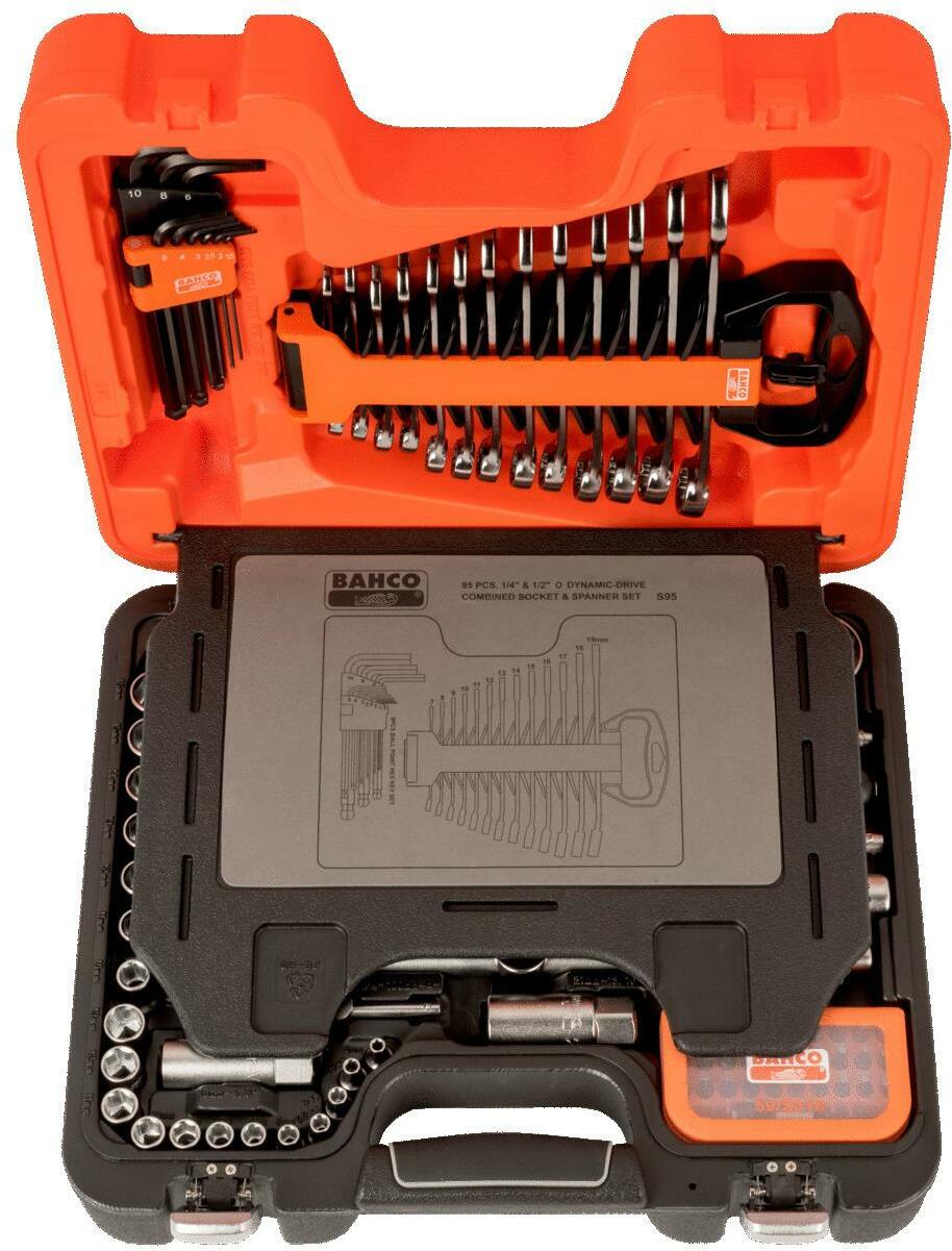 BAHCO S95 doppenset 1/4 1/2" 95-delig | Klium
