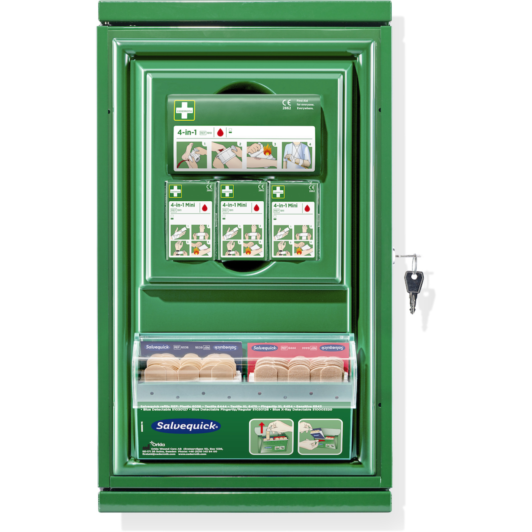 CEDERROTH 291400 mini first aid station, metal | Klium