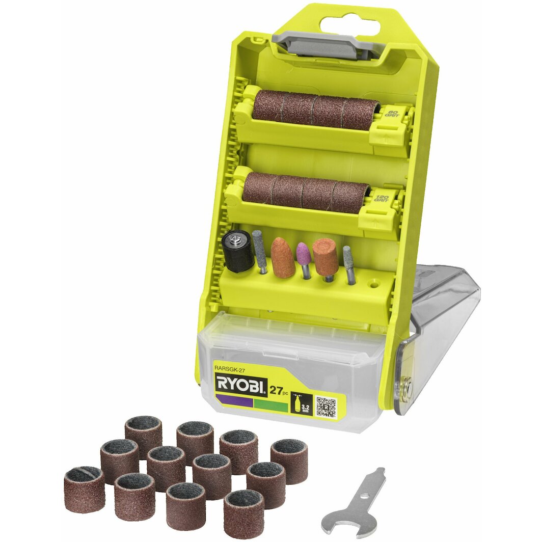 RYOBI RARSGK-27 sanding and sharpening set, 27 pieces - 5132005869 | Klium