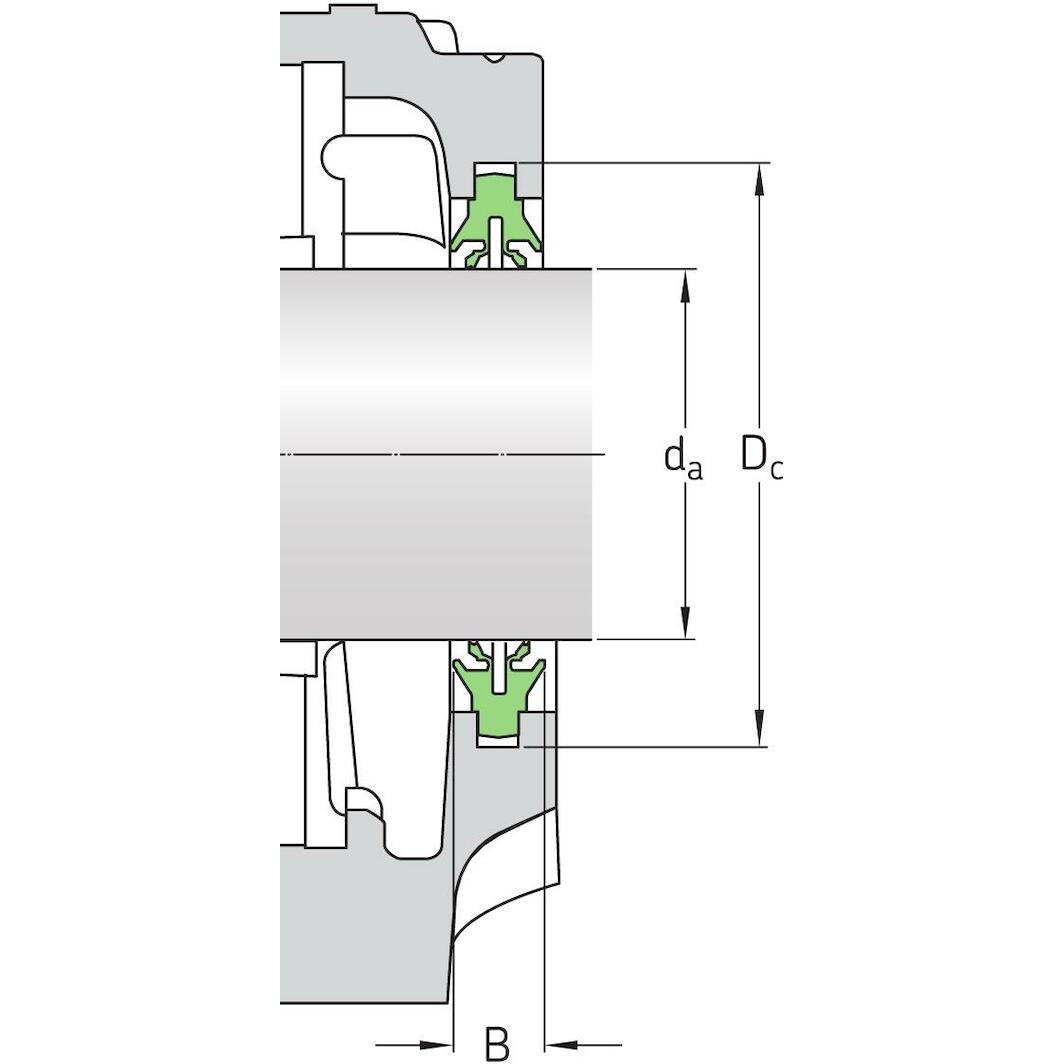 SKF TSN 512 L vier-lipafdichting 53,5 x 78,6 x 13,5 mm | Klium