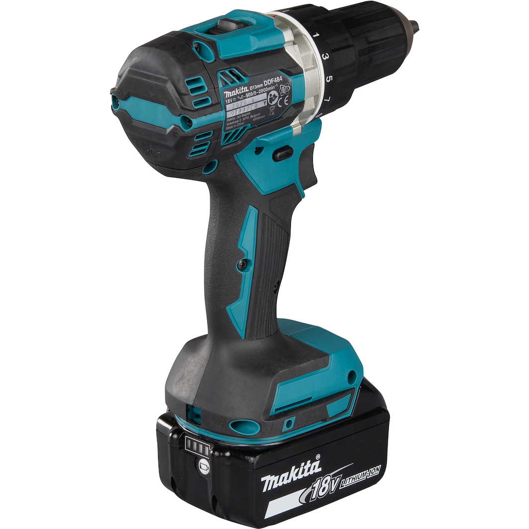 MAKITA DDF484RTJ 18V LXT accu-schroefboormachine 13mm in MAKPAC (2x 5 ...