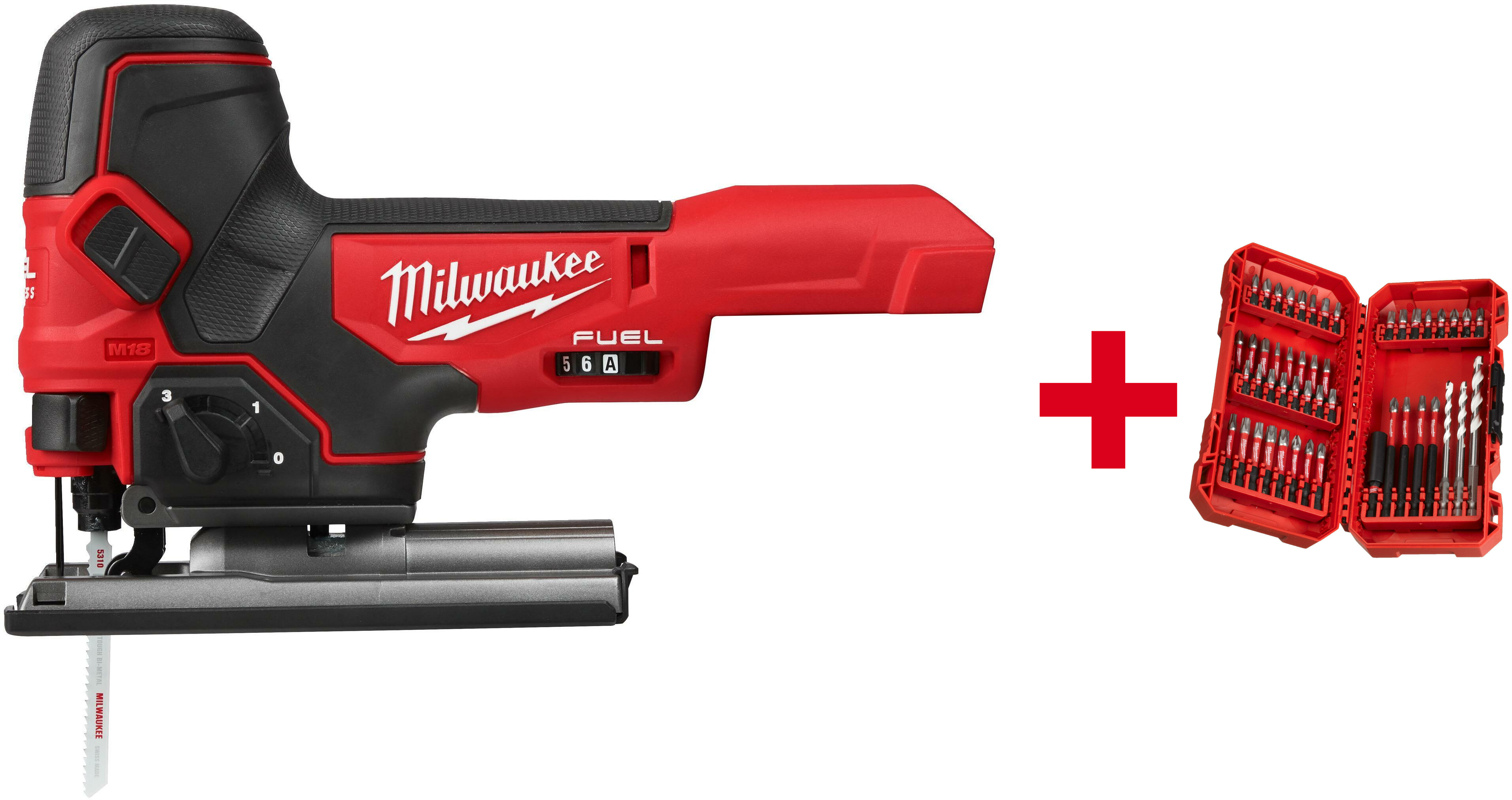 MILWAUKEE M18 FBJS-0X FUEL cordless jigsaw in HD Box (without battery ...