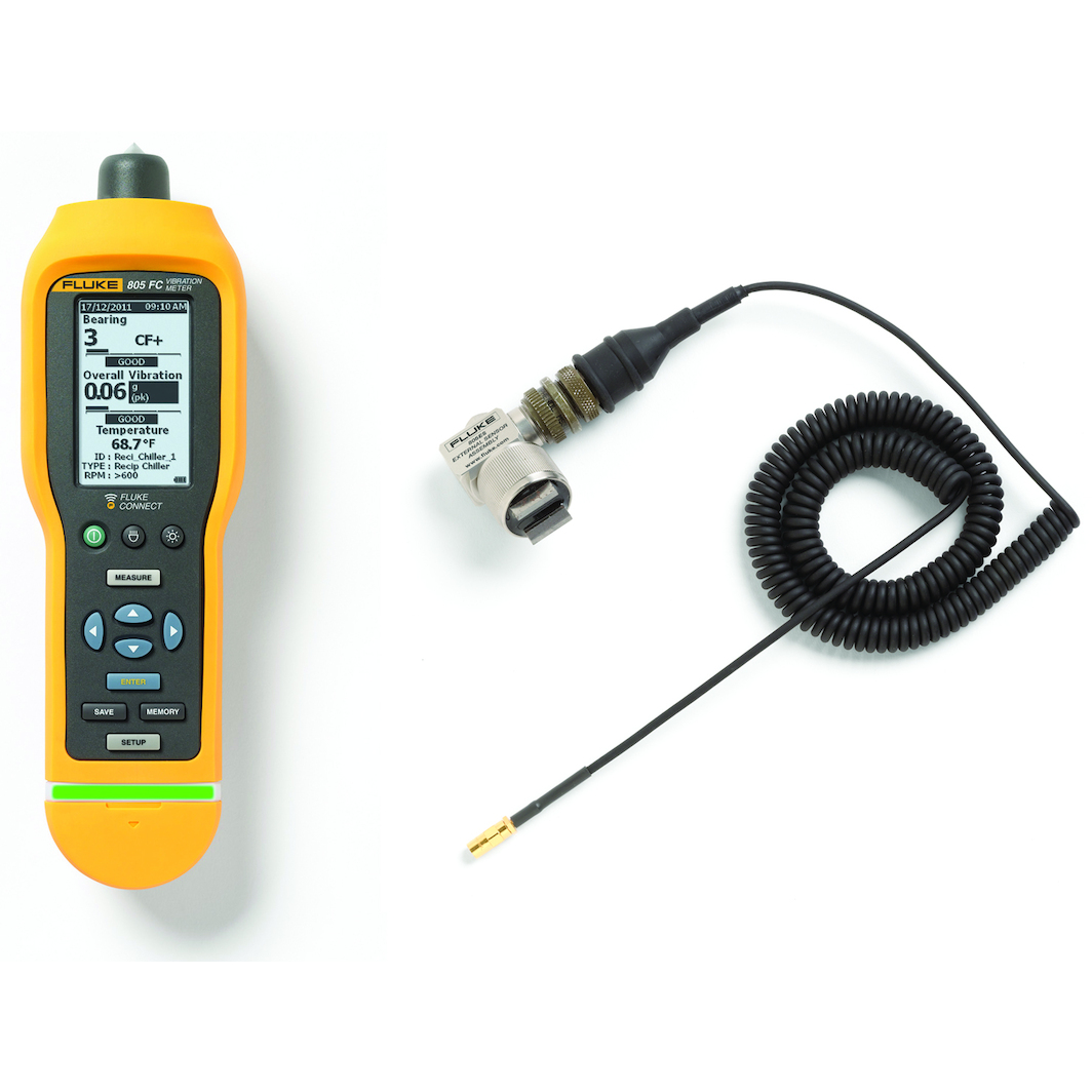 FLUKE 805 FC/805 ES vibration meter and external vibration sensor in ...