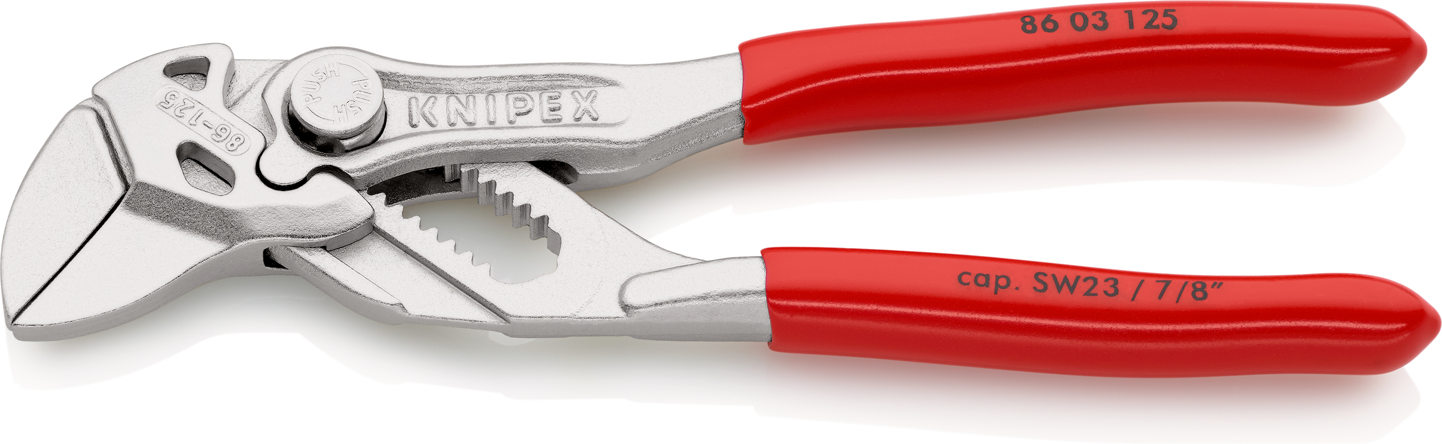 KNIPEX 86 03 125 mini spanner pliers and spanner in one tool plastic ...
