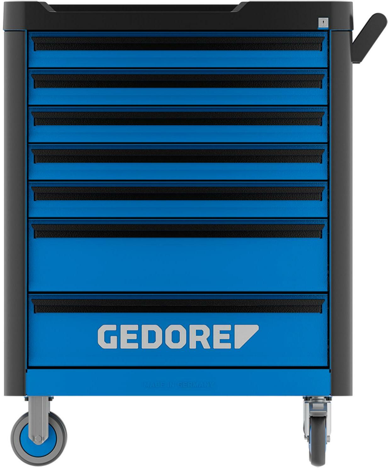 GEDORE WHL-L7-TS-147 gereedschapswagen blauw met 7 laden gevuld 147 ...