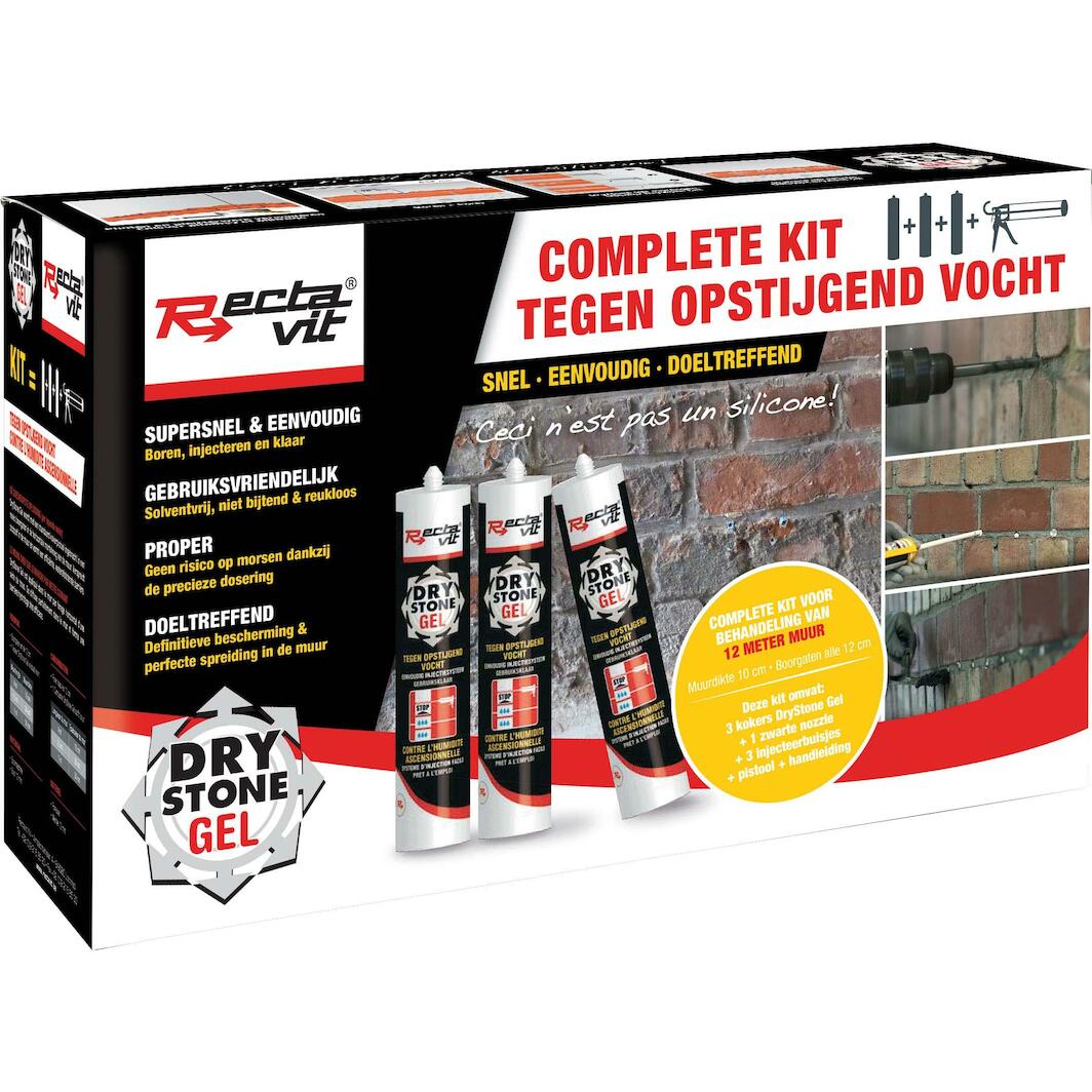 RECTAVIT Drystone Gel damp-proofing for walls (combibox) - 125219 | Klium
