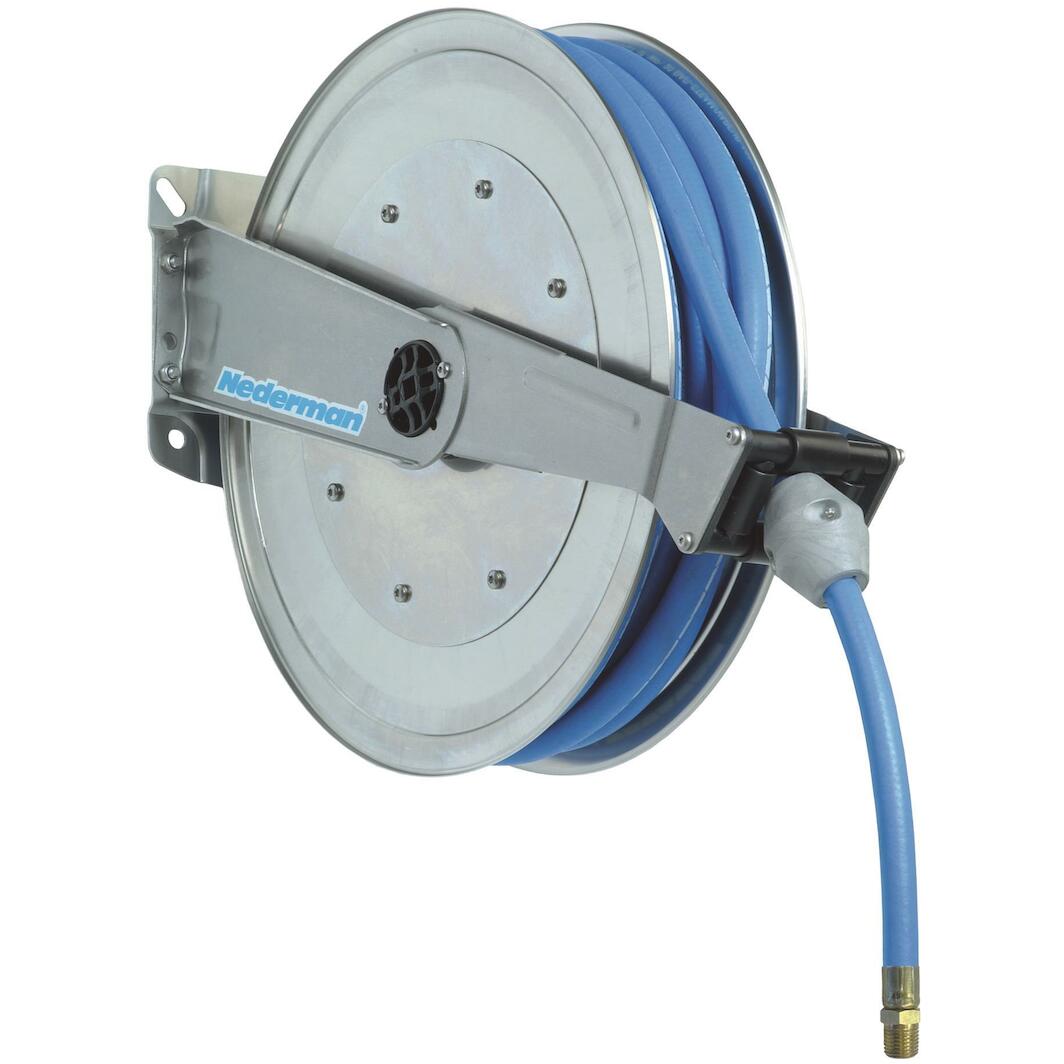 NEDERMAN 889 RVS slanghaspel met water-/voedingslang 15 m - 30803689 ...