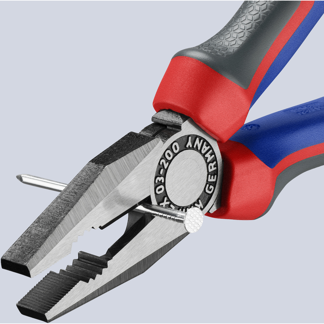 KNIPEX 03 02 200 pince à bec plat avec poignées confort noir ...