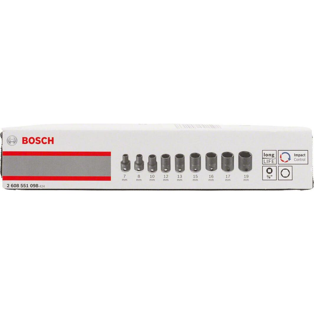 BOSCH 2608551098 Impact Control power socket set 30 mm 9-piece | Klium