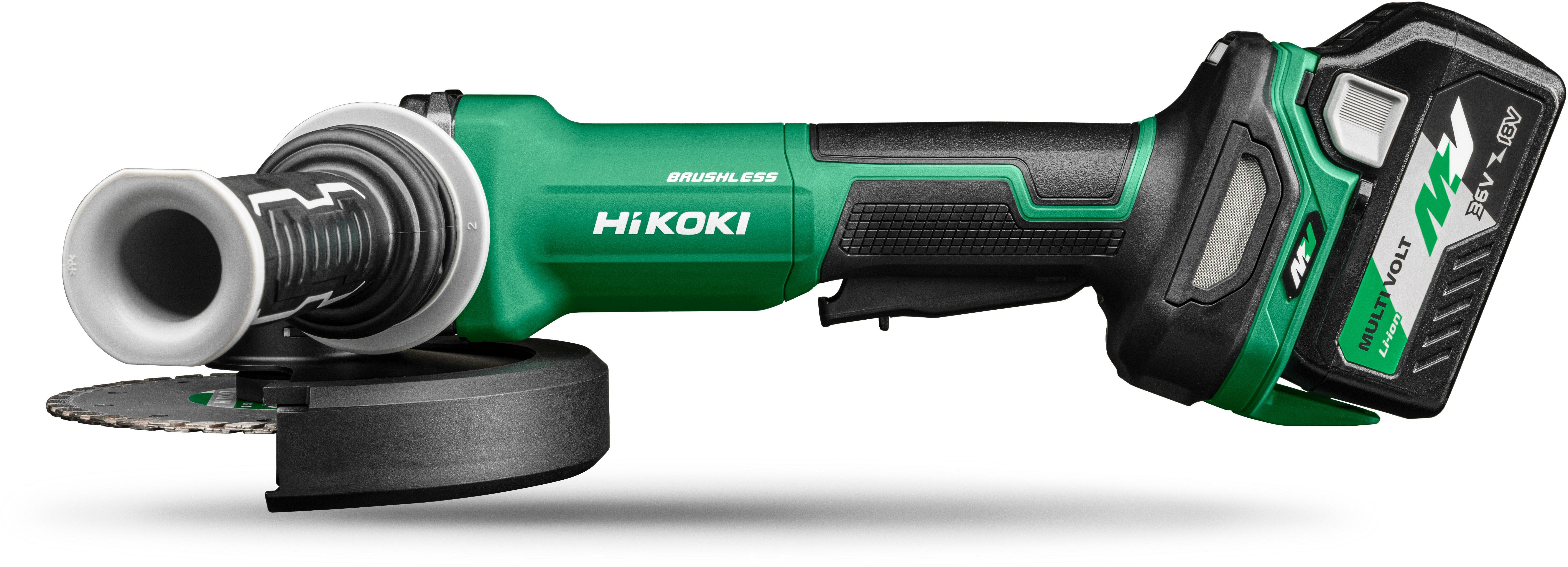 HIKOKI G3615DVFWQZ 36V haakse accu-slijper 150 mm in HSC III (2x 2,5Ah ...