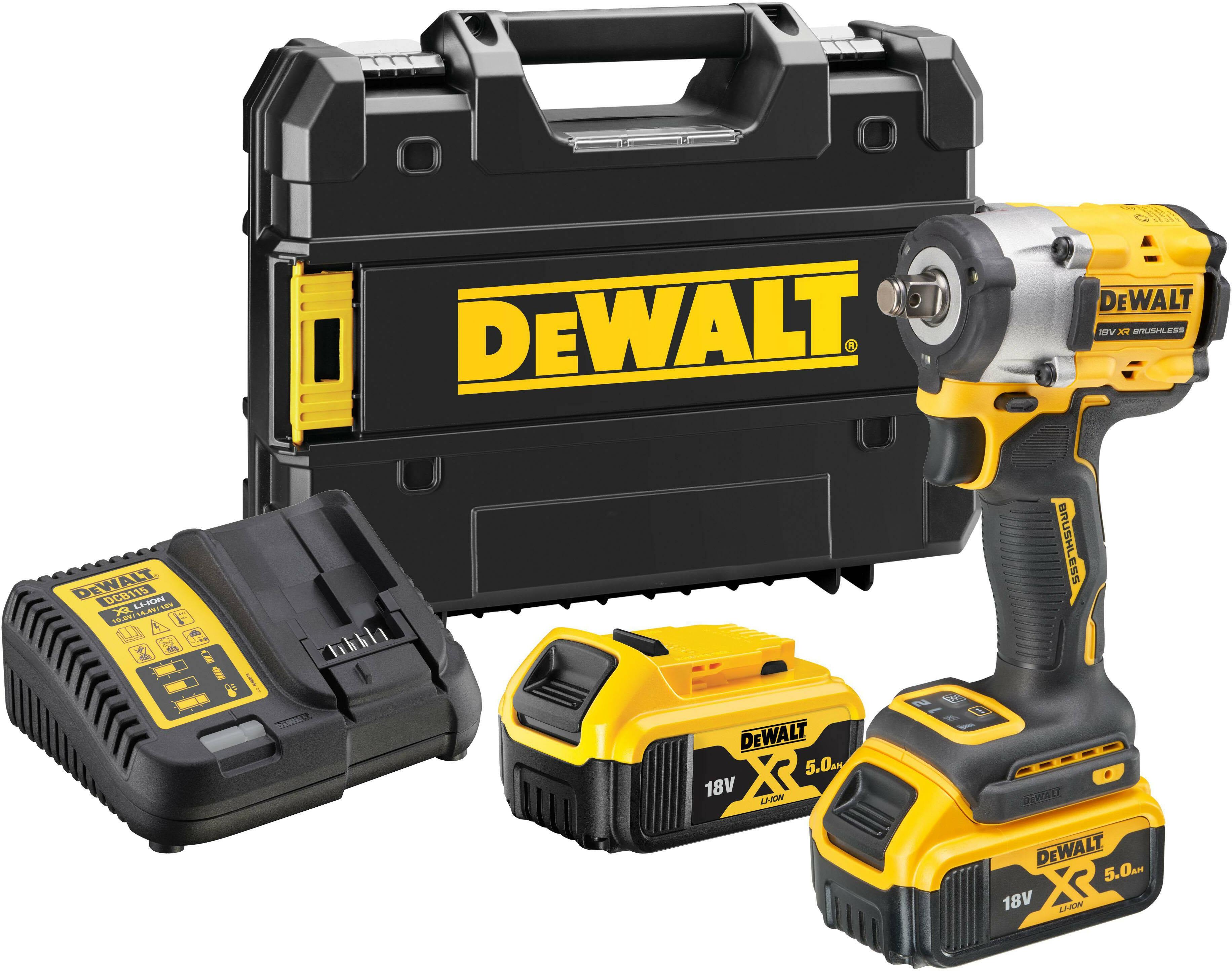 DEWALT DCF921P2T-QW 18V XR Brushless 1/2" compacte accu-slagmoersleutel ...