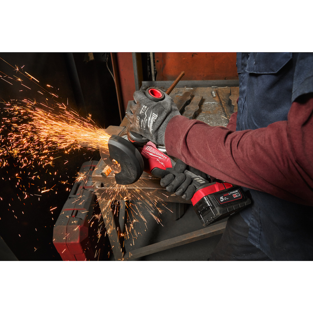 MILWAUKEE M18 FSAG125X-0X FUEL cordless angle grinder 125 mm in HD box ...