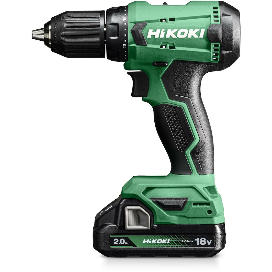 HIKOKI DS18DAWCZ 18V accu-schroefboormachine 50 Nm in kunststof koffer (2x 2,0Ah accu + lader ...