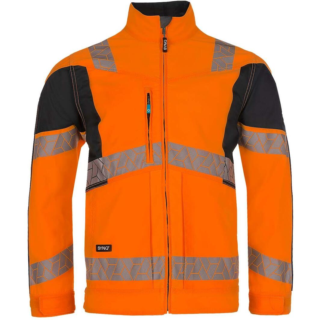 SYNQ WATCHER 603W high-vis work jacket (fluorescent orange/marine ...