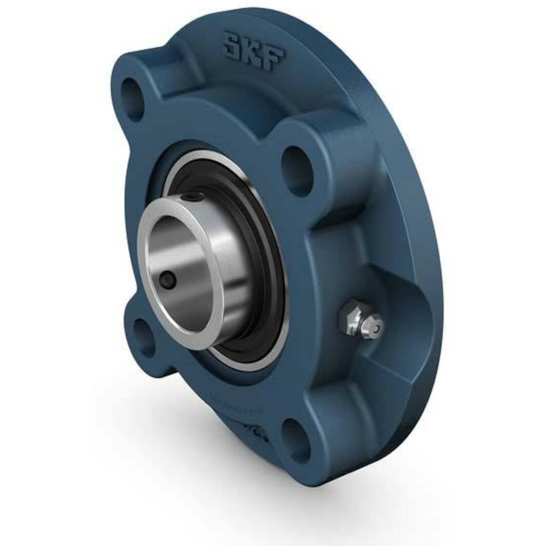 SKF UCFC 207/H ball bearing unit with round flange, widened inner ring ...