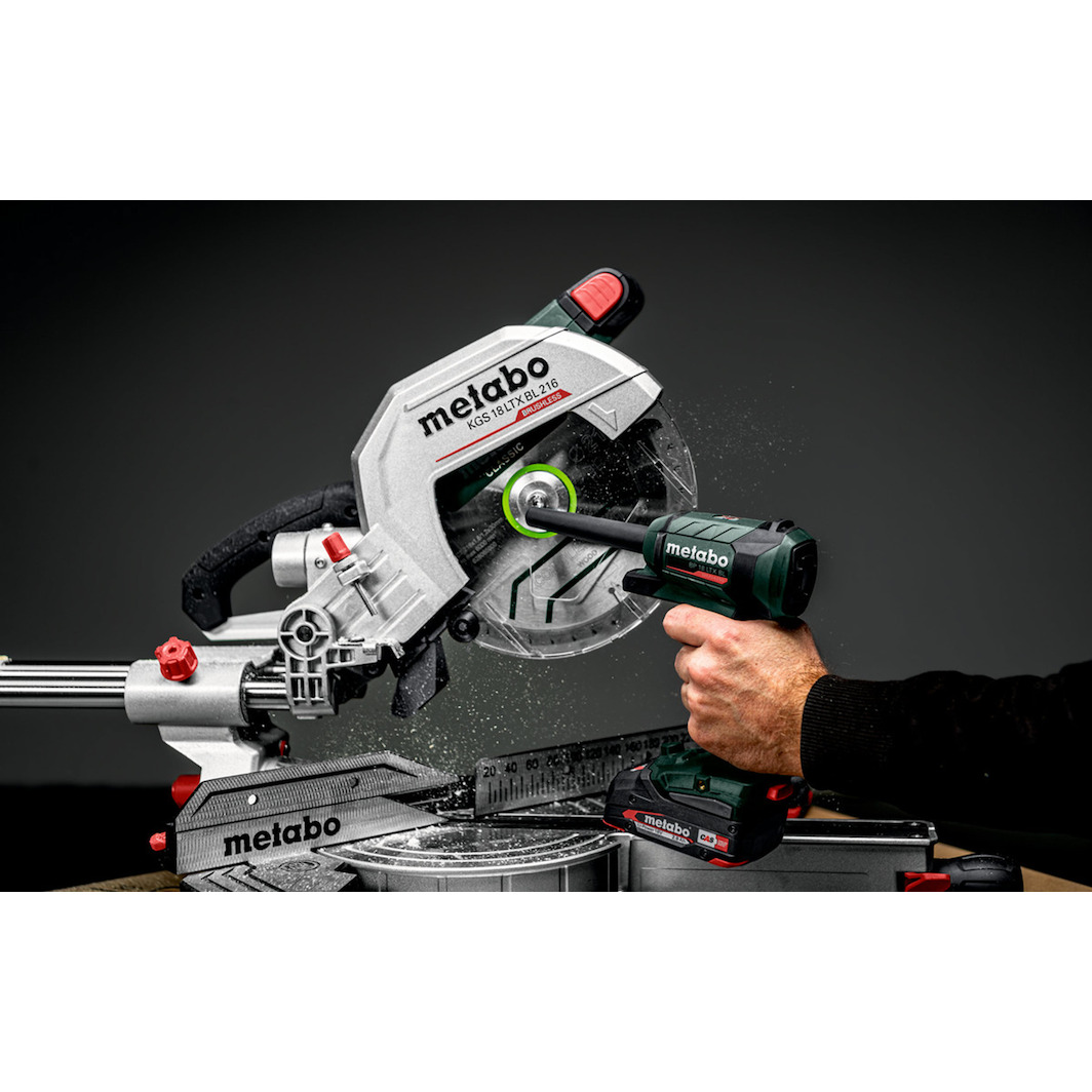 METABO BP 18 LTX DC 18V cordless blow gun 0.7 m³/min in cardboard box ...