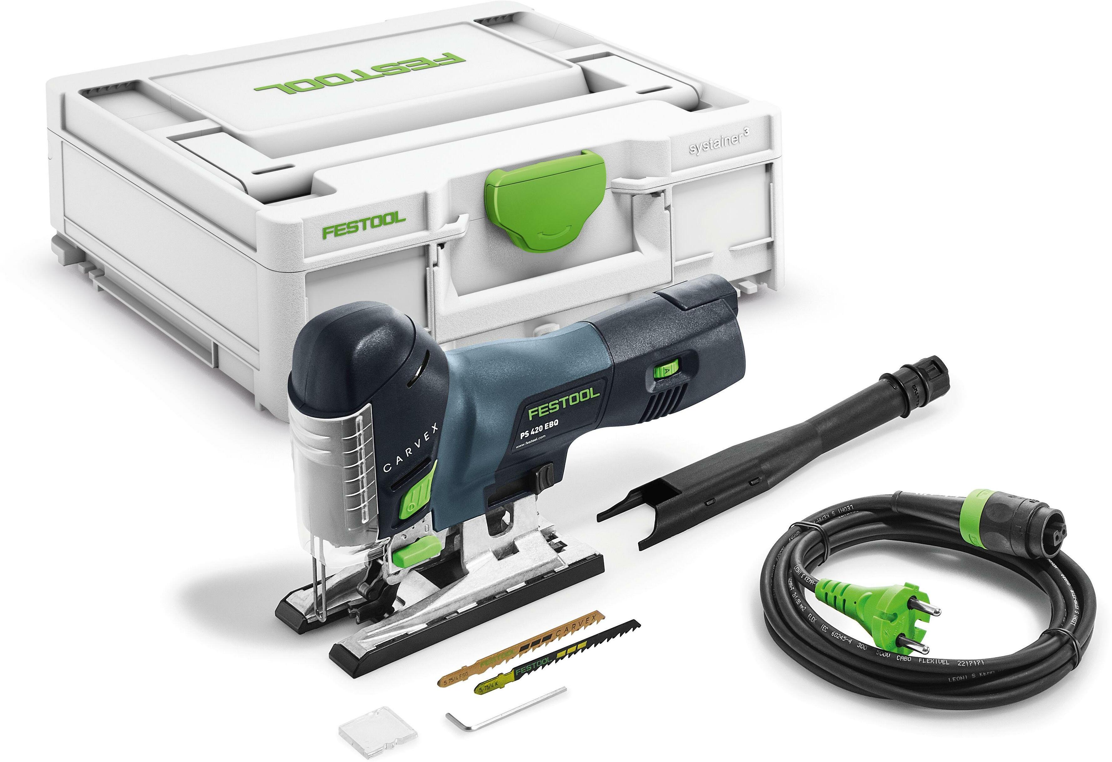 FESTOOL PS 420 EBQ-PLUS decoupeerzaag carvex 550 W in Systainer SYS3 M ...
