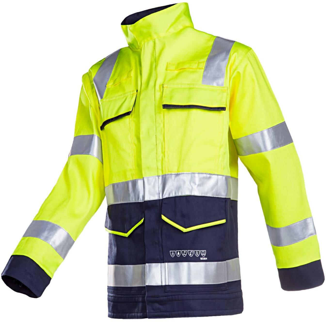 SIOEN VENDAT signalisatie blouson met ARC bescherming fluo geel-marine ...