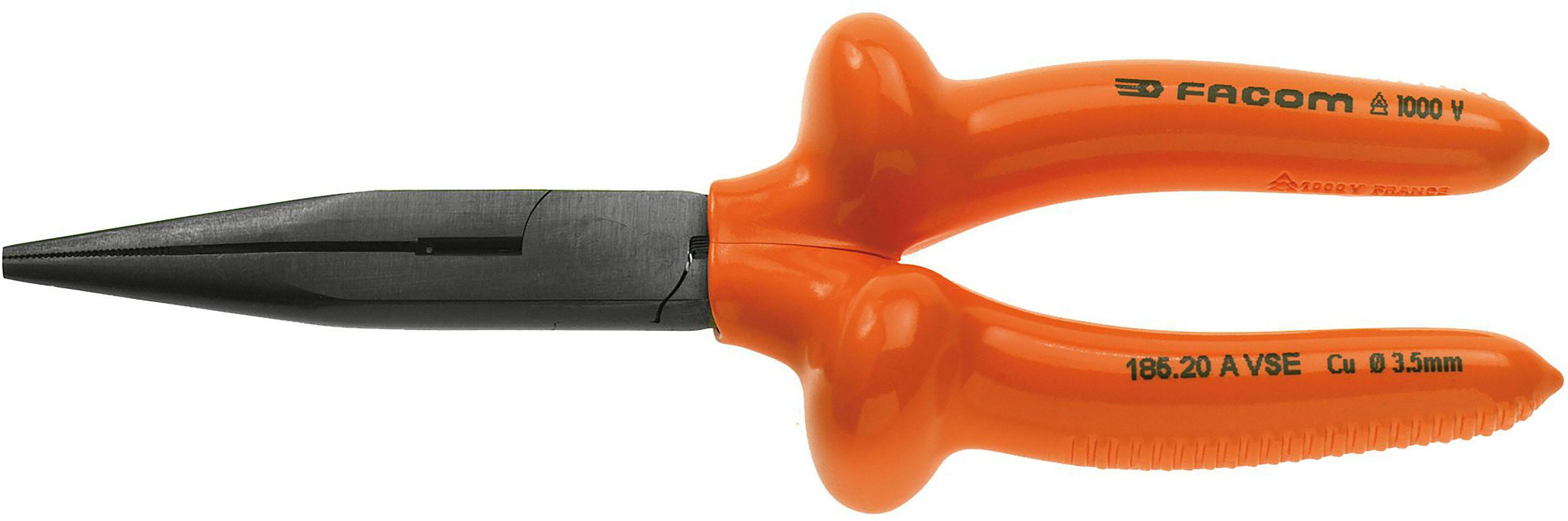 FACOM 185.20AVSE tang met halfronde bek - geisoleerd tot 1000 volt ...