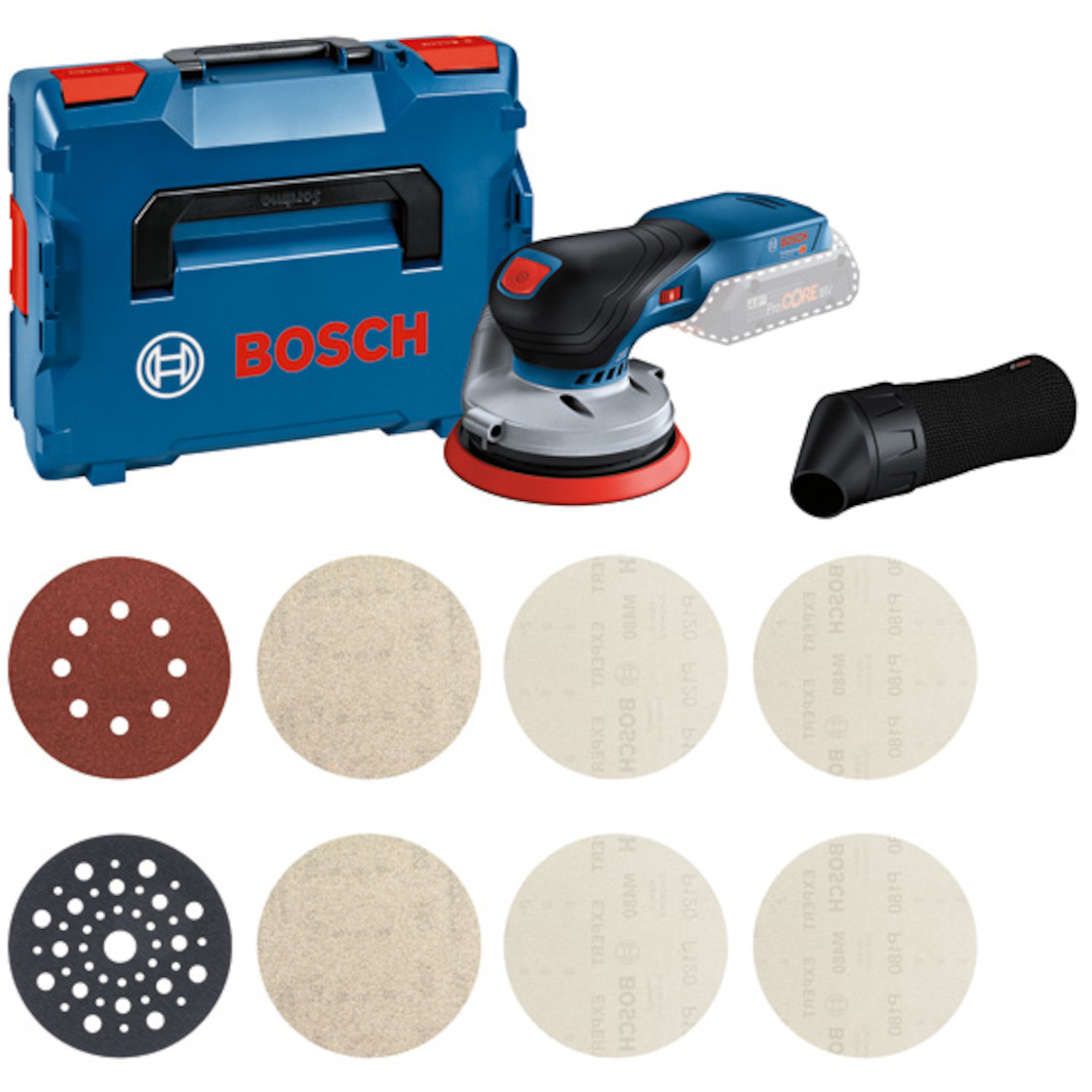 BOSCH GEX 18V-125 + M480 ponceuse sans fil excentrique + kit de démarrage Expert M480 7 pièces ...