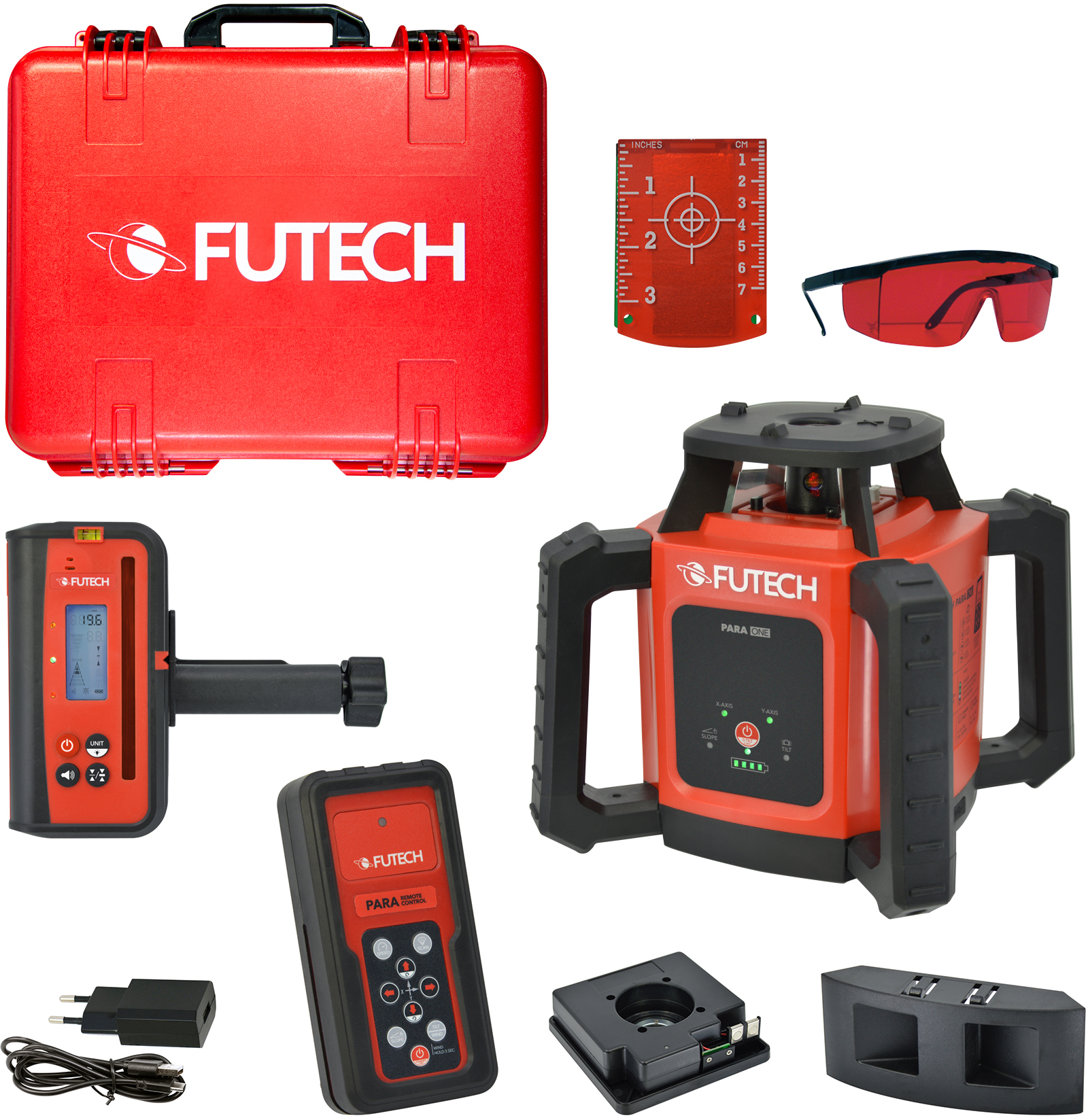 FUTECH PARA ONE rotation laser red + receiver in case - 052.01R.50 | Klium