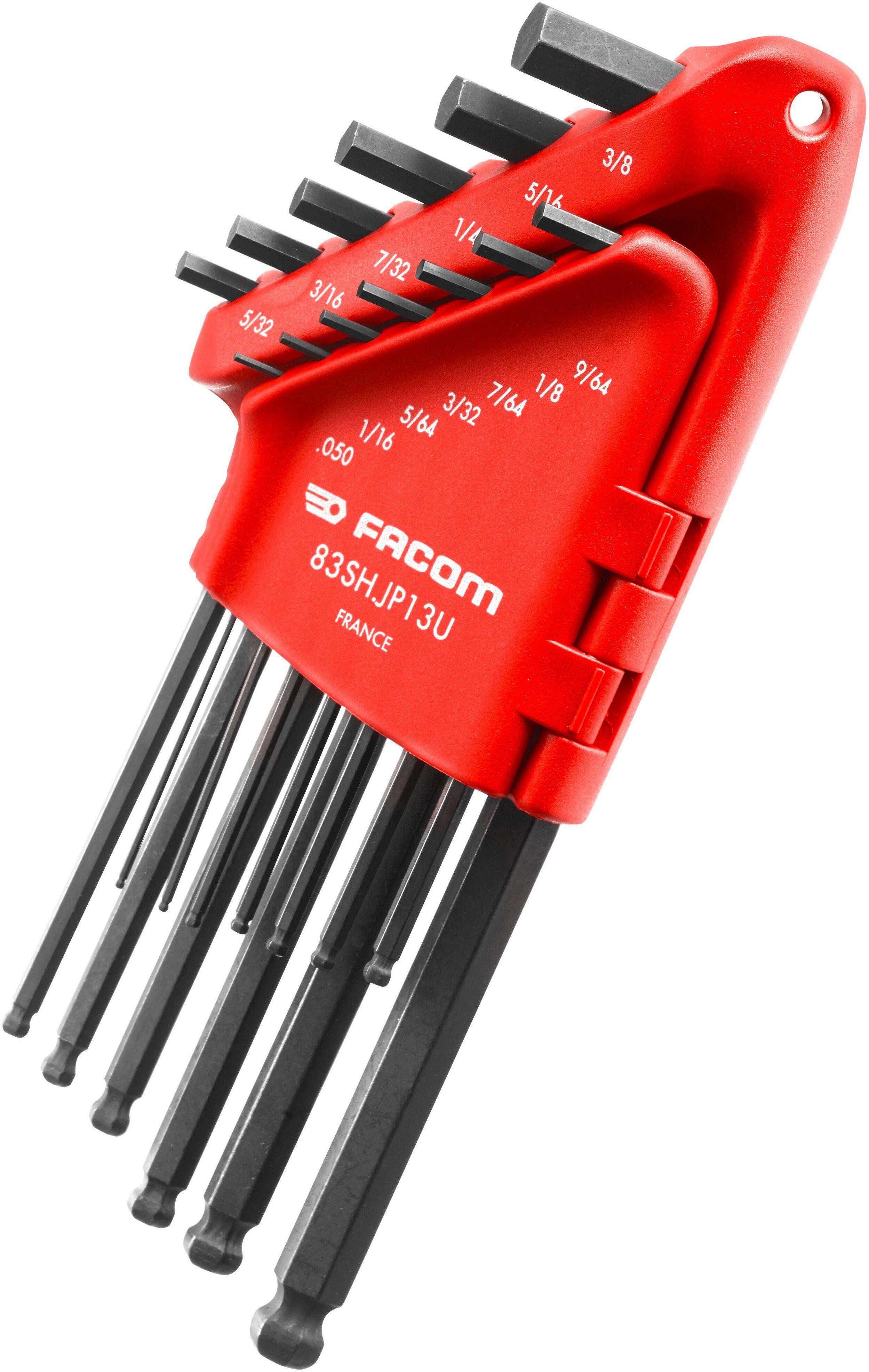 FACOM 83SH.JP13U inbussleutelset lang met bolkop 0,050-3/8" 13-delig ...