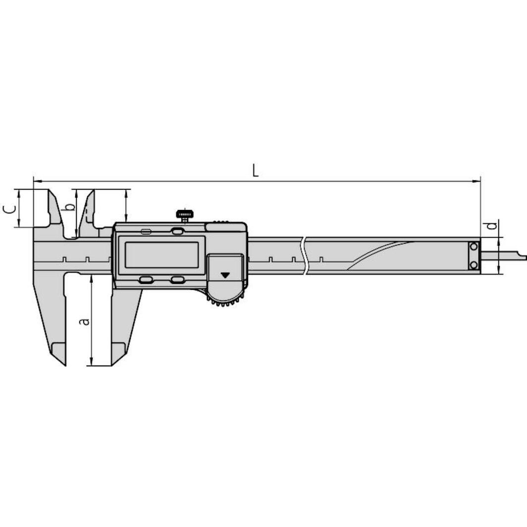 MITUTOYO 500-159-30 Pied à coulisse numérique avec bouton à rouleaux ...