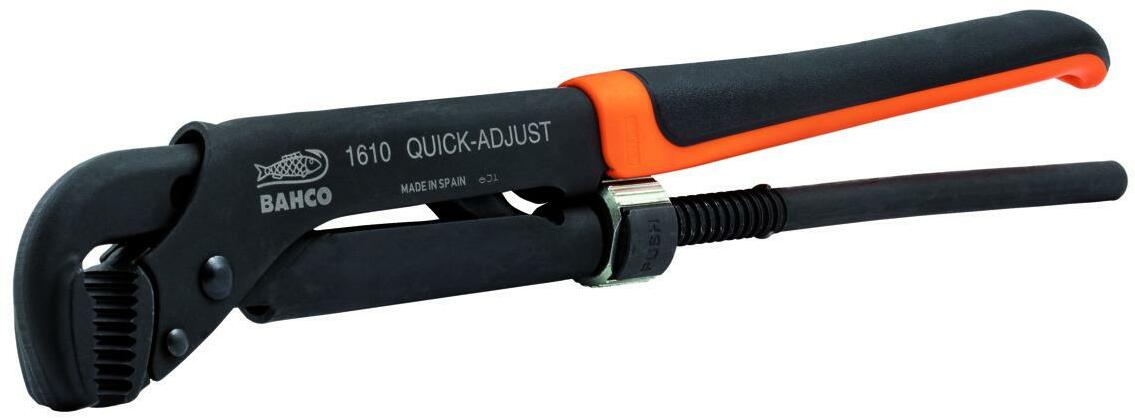 BAHCO 1620 pipe wrench ERGO 90°, Swedish model, Quick adjust, 1.1/2 ...