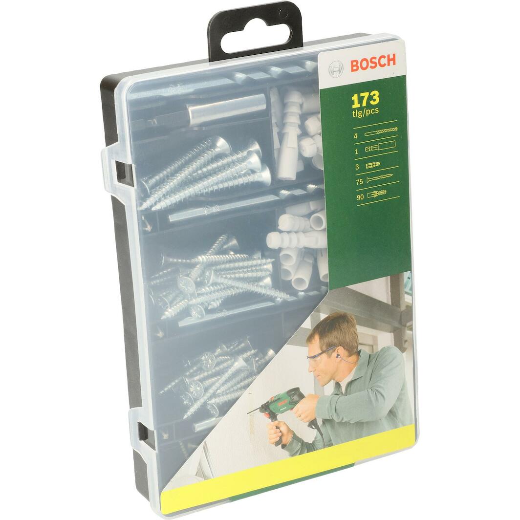BOSCH 2607019511 bevestigingsset in koffer 173-delig | Klium