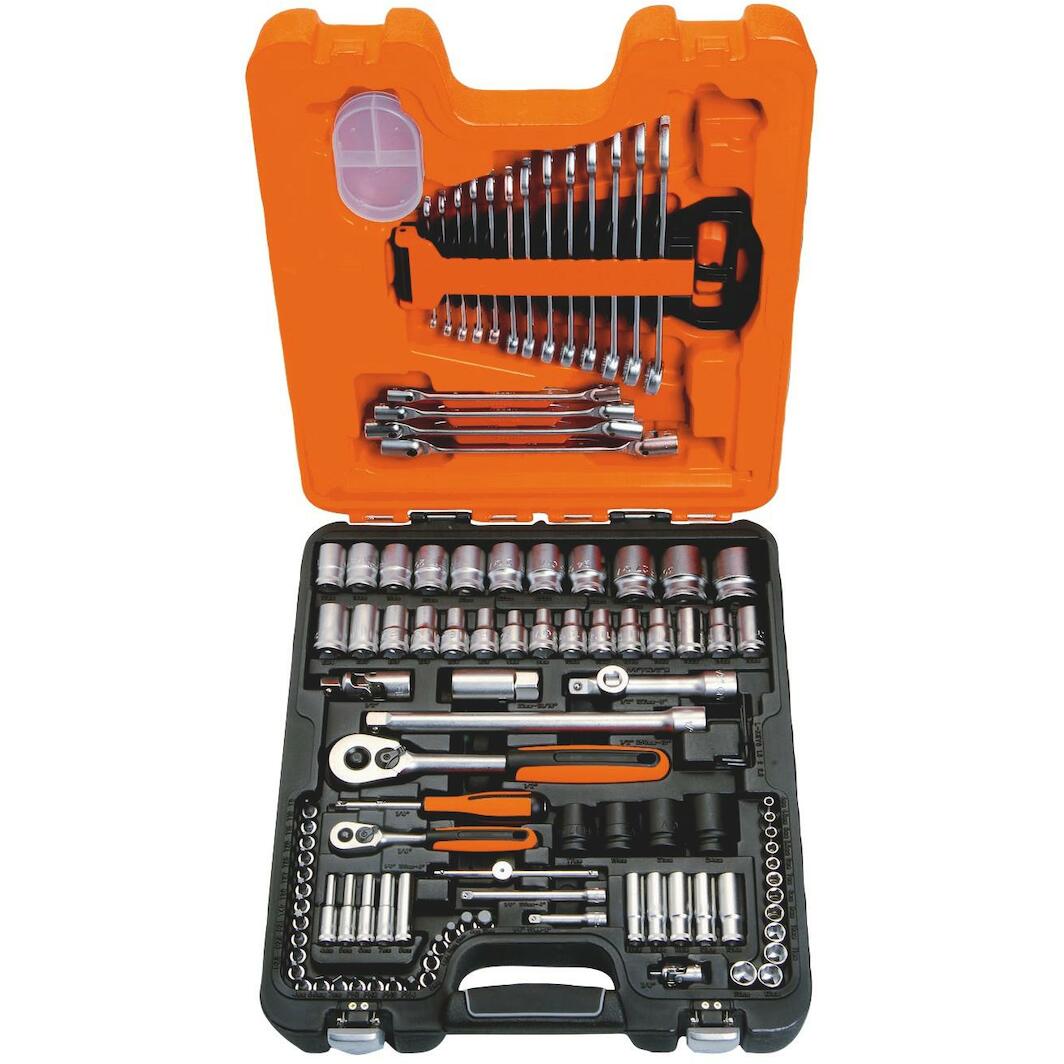 BAHCO S108 doppenset 1/4" en 1/2", ringsteeksleutels en inbussleutels ...