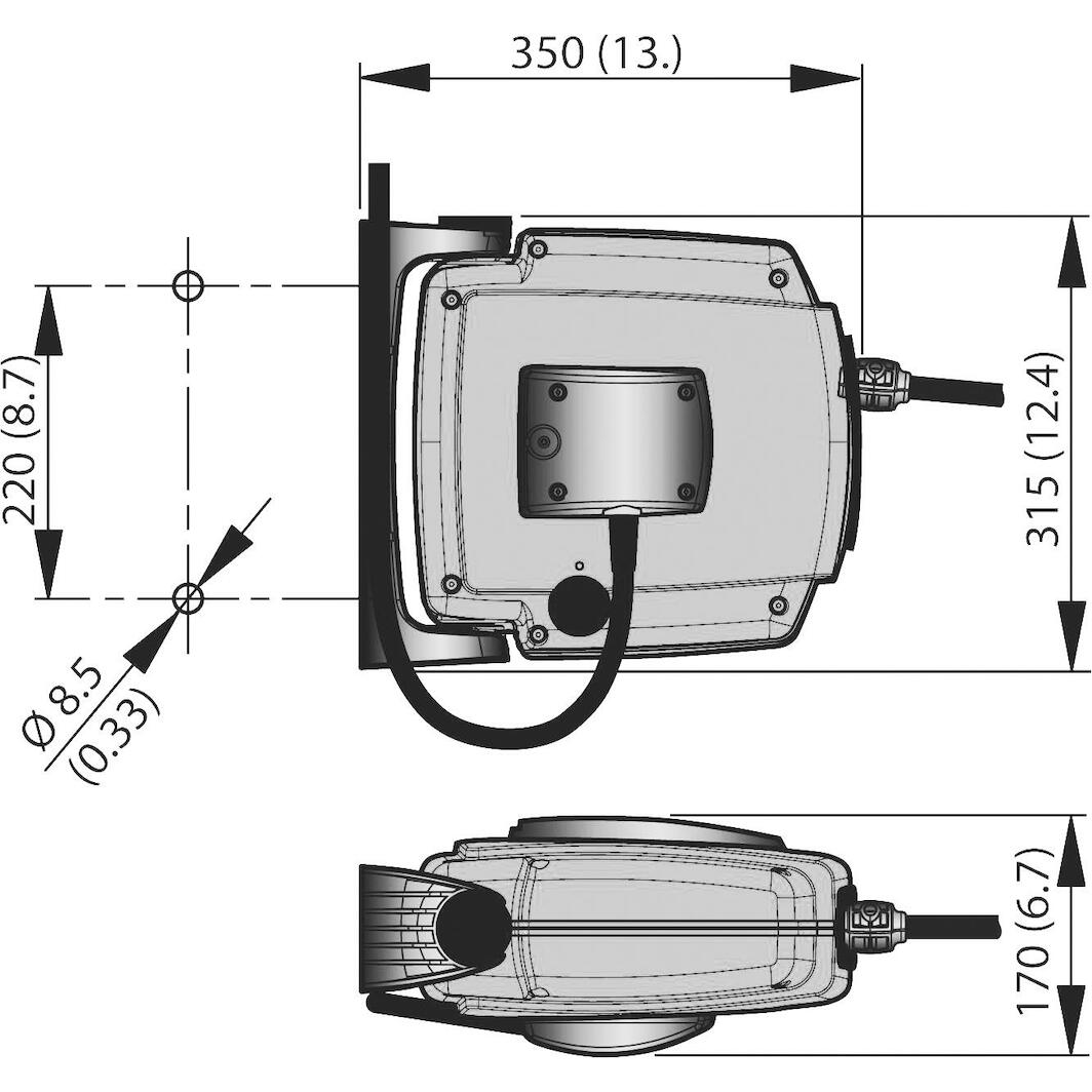 NEDERMAN UTP D20 enrouleur de câble avec câble ethernet 12m - 30708020 ...