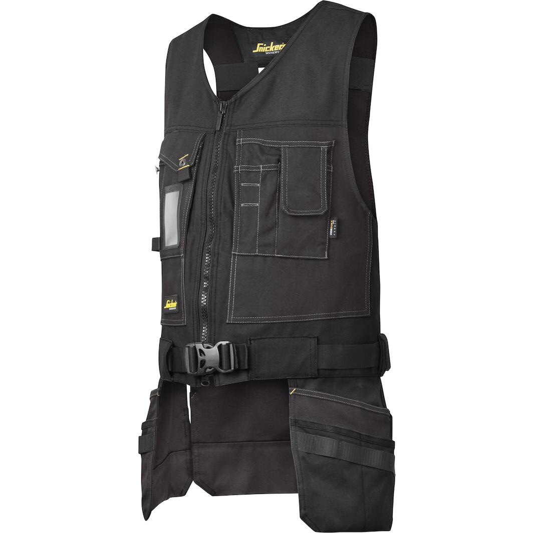 SNICKERS 4254 craftsmen toolvest canvas+ zwart - 42540404005 ...