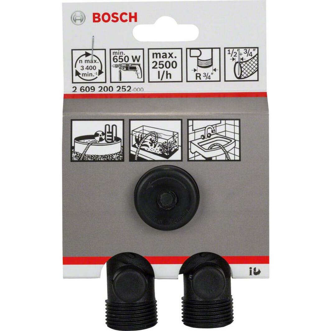 BOSCH 2609200252 waterpomp met slagvaste kunststof behuizing 1/2"-3/4 ...