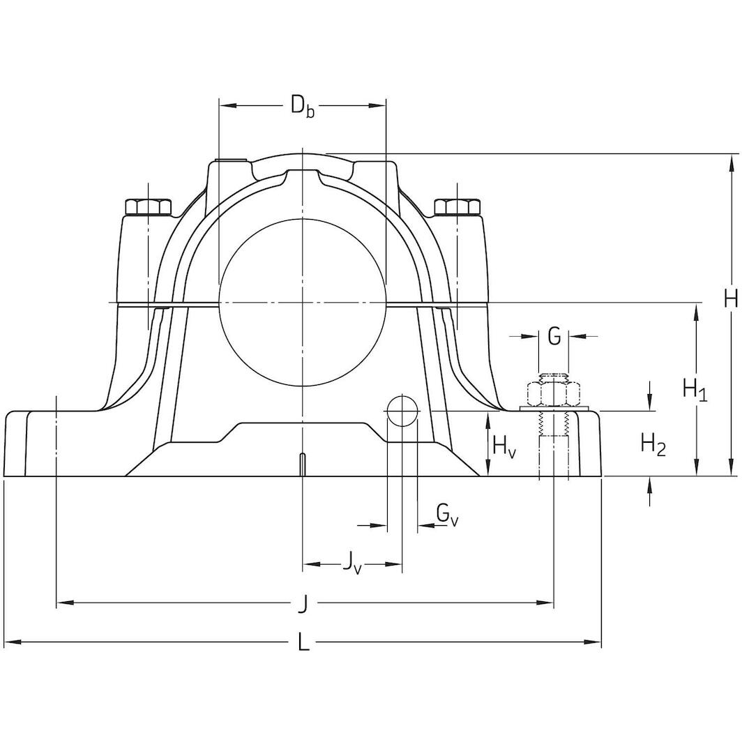 SKF SNL 528 V Logement de palier debout en fonte en deux parties 250 mm | Klium