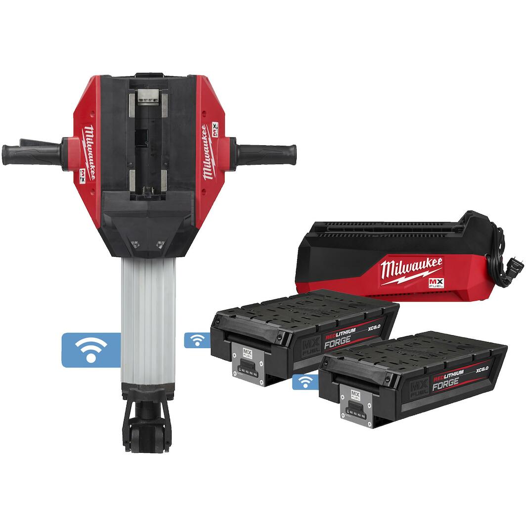 MILWAUKEE MXF DH2528HFC-802 72V accu-sloophamer Hex 28mm (2x 8,0Ah ...