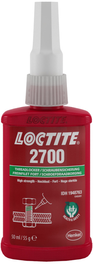 LOCTITE 2700 schroefdraadborgmiddel met hoge sterkte (50 ml fles ...