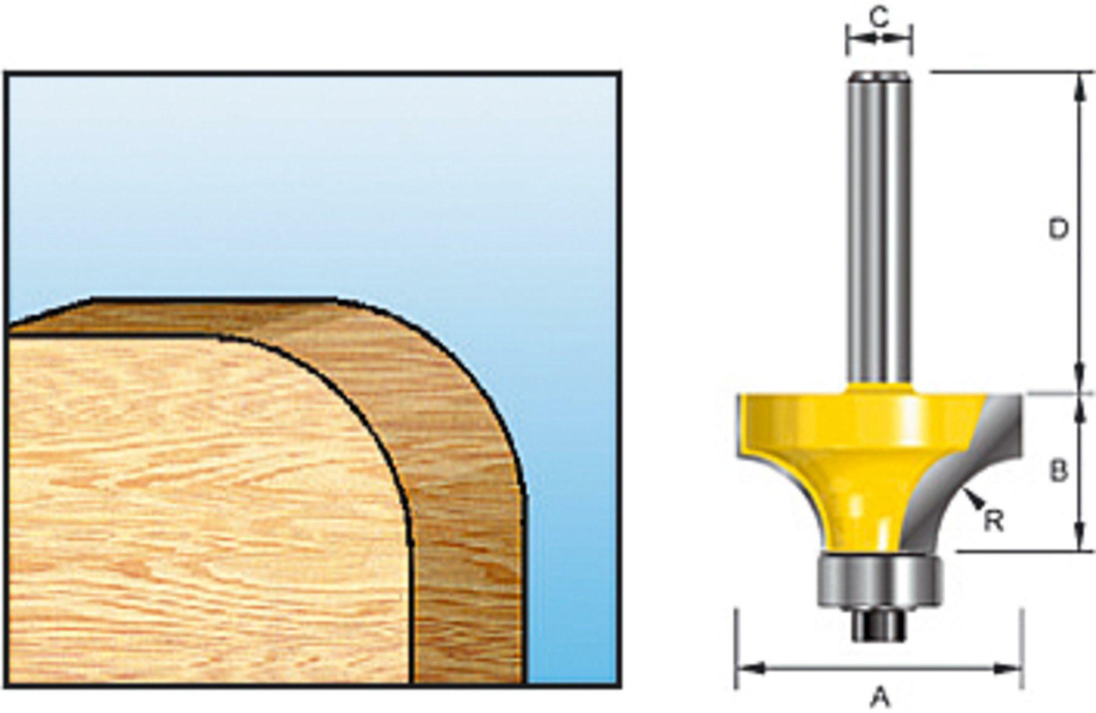 MAKITA D-11215 afrondfrees met kogellager | Klium