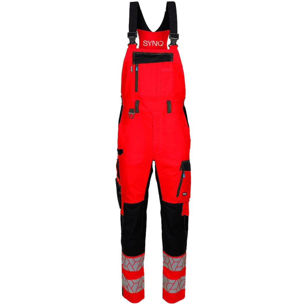 SYNQ BREAQOUT 813W bib & brace trousers, stretch zones, high-vis class ...